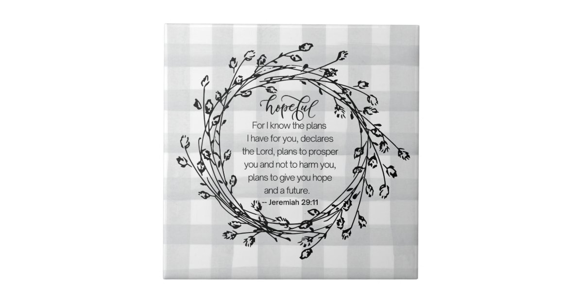 Christian Bible Verse Inspirational Ceramic Tile | Zazzle