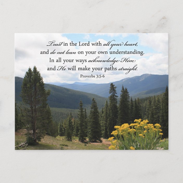 Christian Bible Verse Photo Inspirational Picture Postcard | Zazzle.com