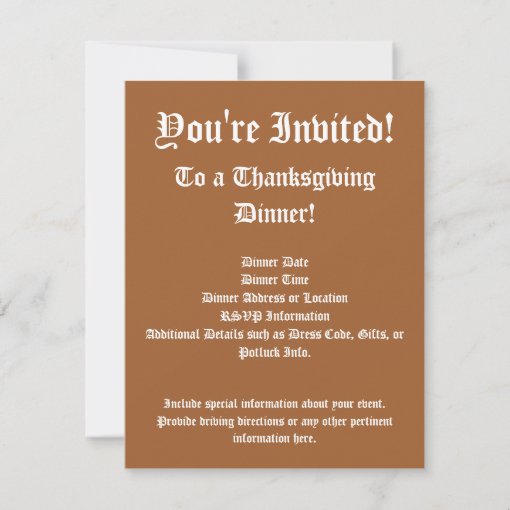 Christian Bible Verse Thanksgiving Invitation | Zazzle