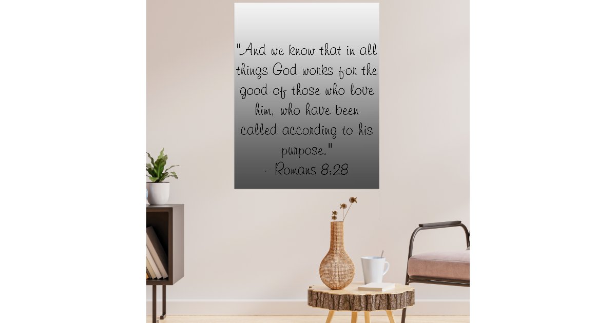 Christian bible verses poster | Zazzle