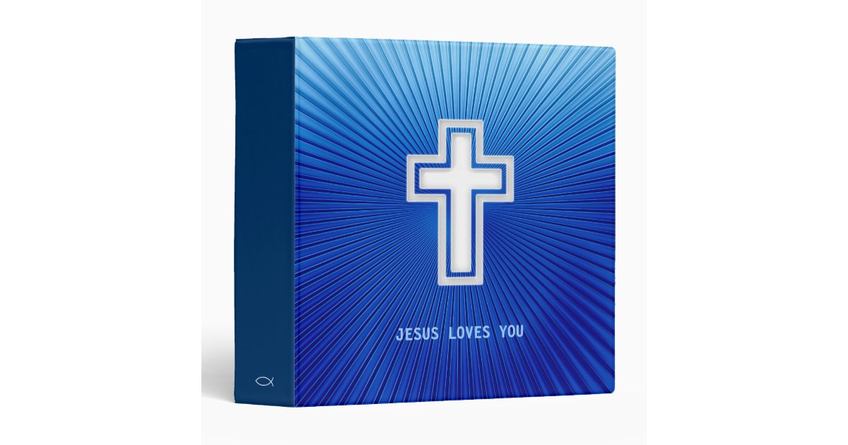 Christian Binder with Cross | Zazzle