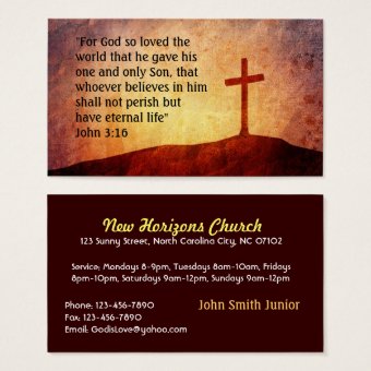 Christian Business Cards | Zazzle