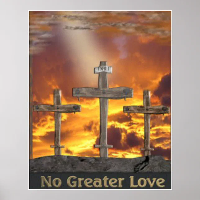 Christian Calvary art poster | Zazzle