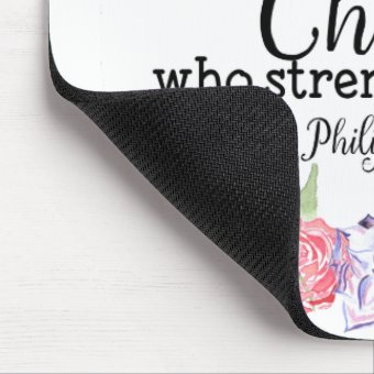 Christian Can do All Things Through Christ Bible Mouse Pad | Zazzle