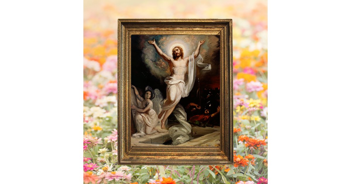 Christian Catholic Resurrection of Jesus Easter Poster | Zazzle