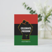 Christian CELEBRATE FREEDOM Juneteenth Postcard | Zazzle