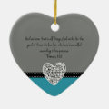 Christian Christmas Bible Verse Romans 8:28 Retro Ceramic Ornament | Zazzle