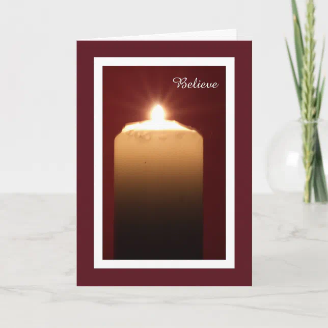 Christian Christmas Card -- Believe | Zazzle