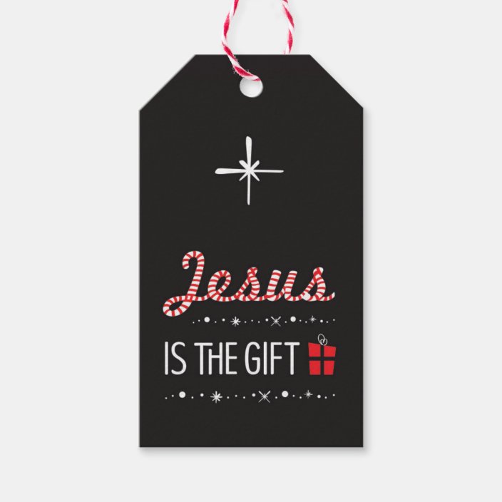 Christian Christmas Gift Tag Jesus Is The Reason | Zazzle