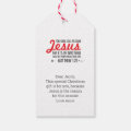 Christian Christmas Gift Tag Jesus Is The Reason | Zazzle