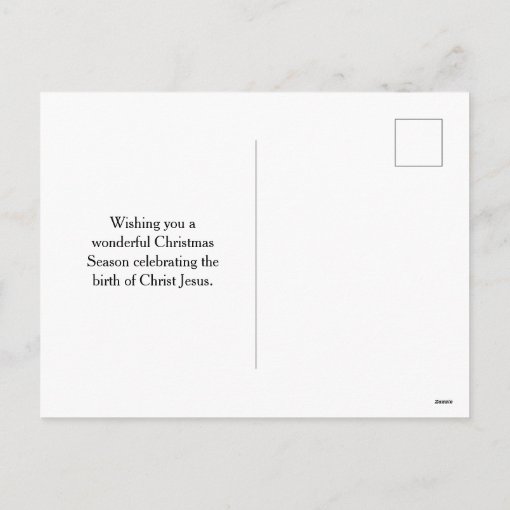 Christian Christmas Nativity Jesus Religious Holiday Postcard | Zazzle