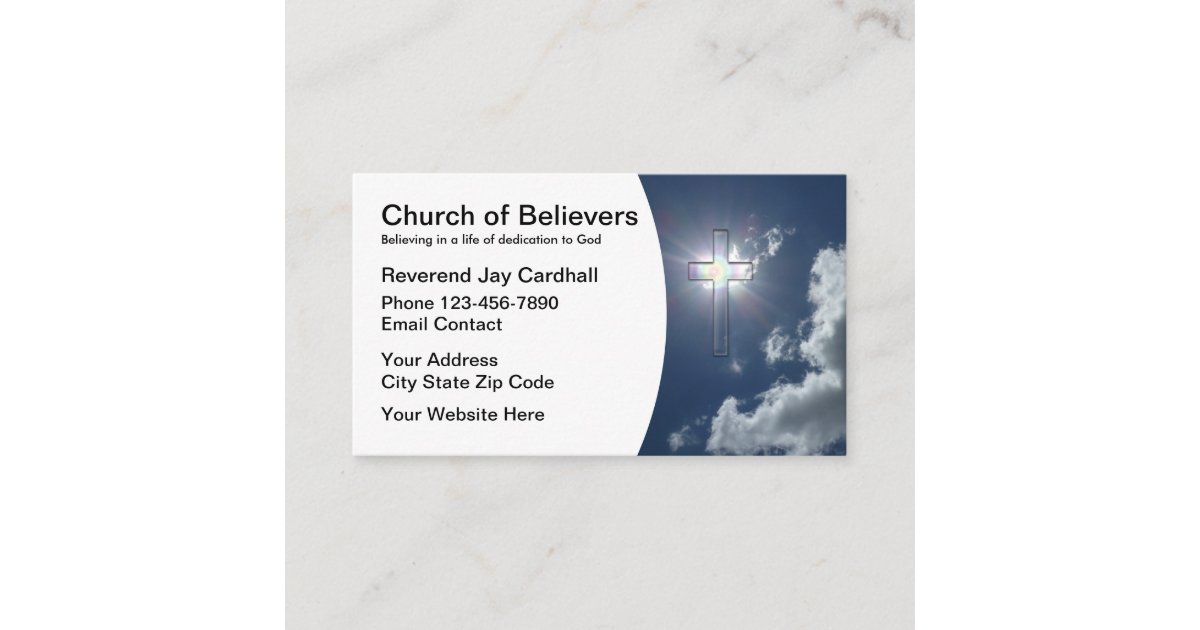 Christian Church Cross Business Card | Zazzle