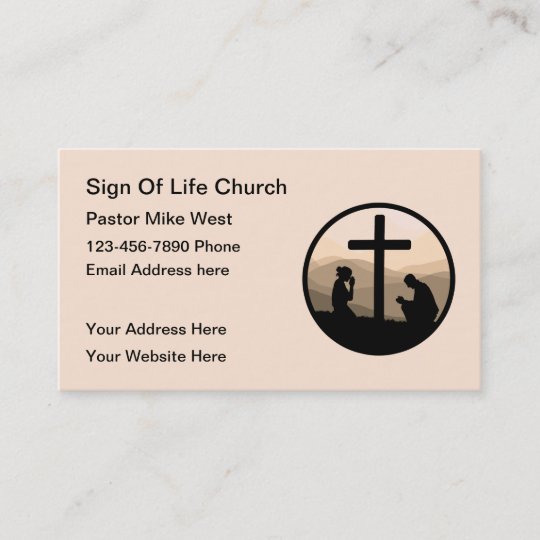 Christian Church Pastor Business Cards | Zazzle.com