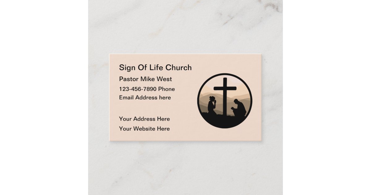 Christian Church Pastor Business Cards | Zazzle