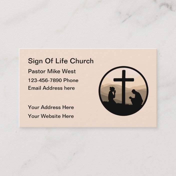 Christian Church Pastor Business Cards | Zazzle.com