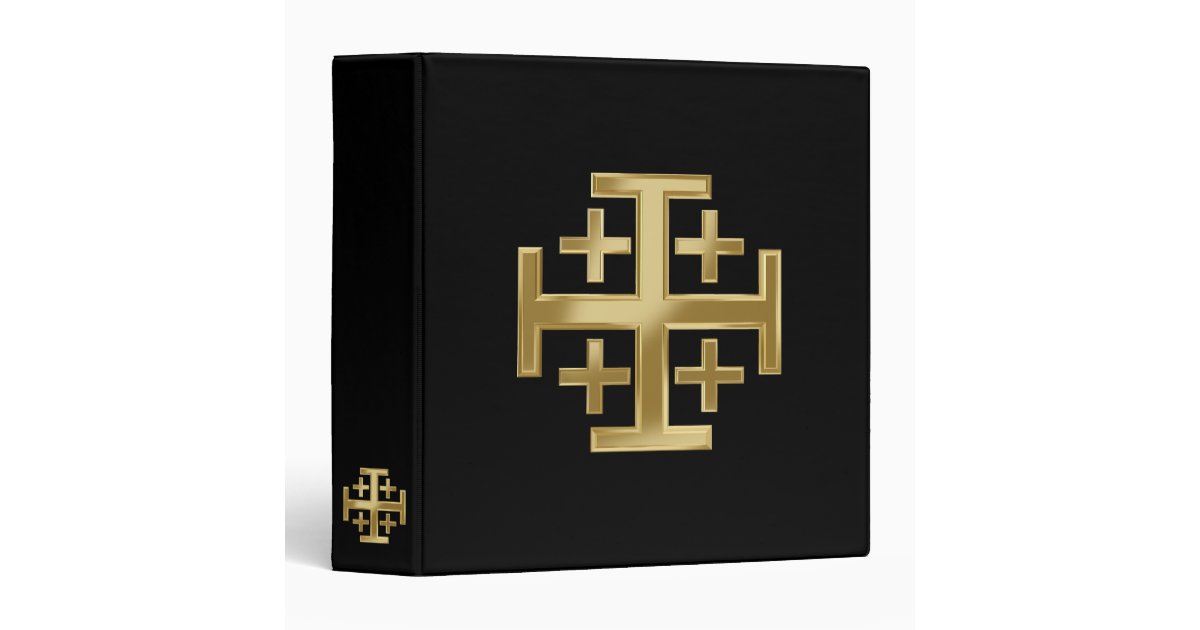 Christian cross 3 ring binder | Zazzle