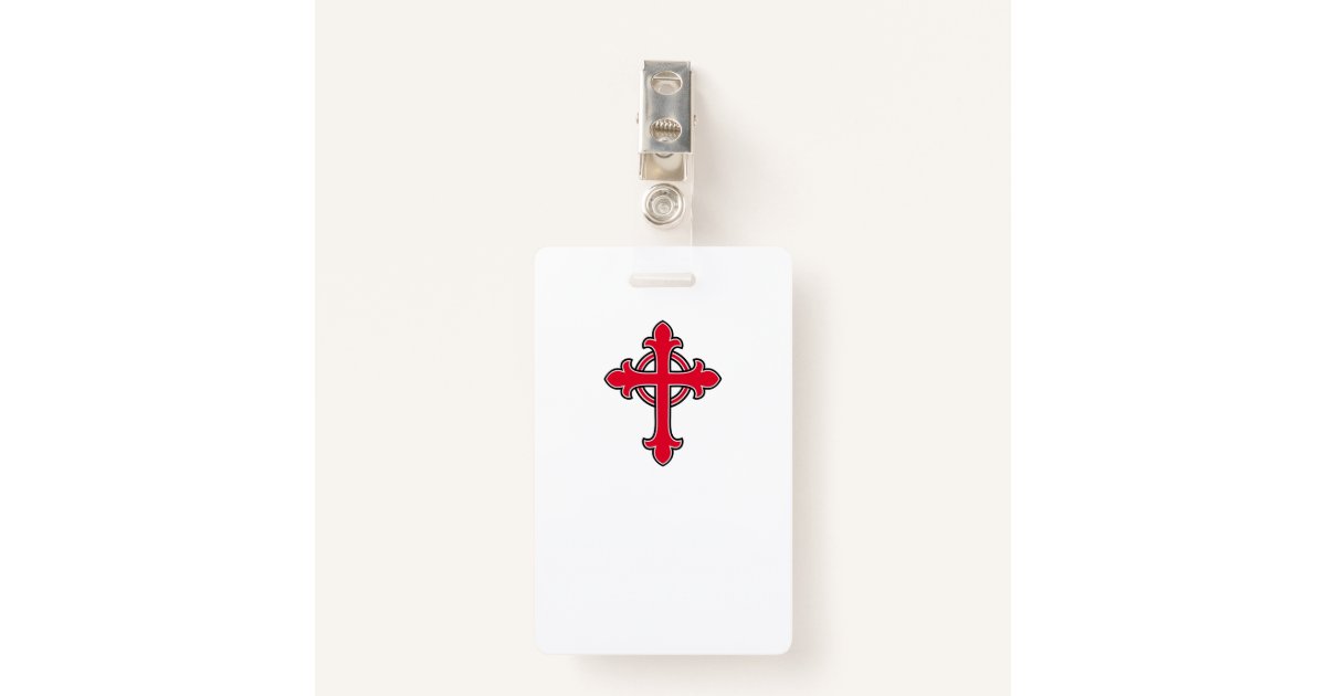 Christian cross badge | Zazzle