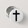 "CHRISTIAN CROSS" BUTTON | Zazzle