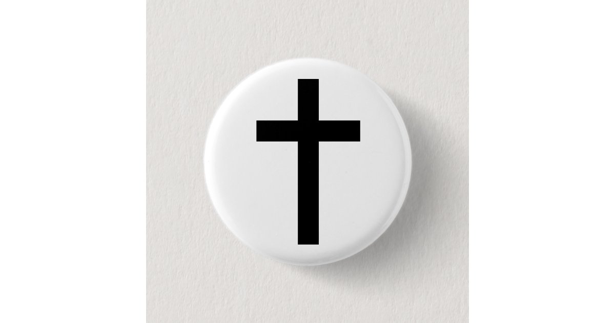 "CHRISTIAN CROSS" BUTTON | Zazzle