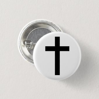 "CHRISTIAN CROSS" BUTTON | Zazzle