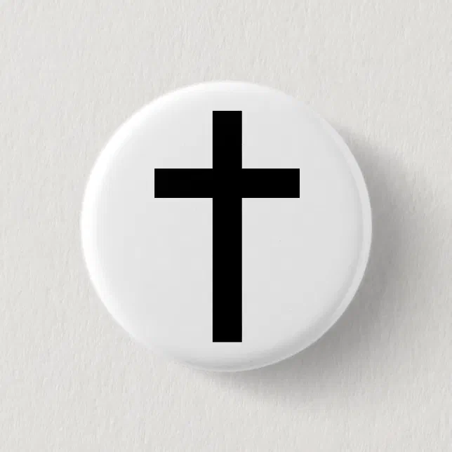"CHRISTIAN CROSS" BUTTON | Zazzle