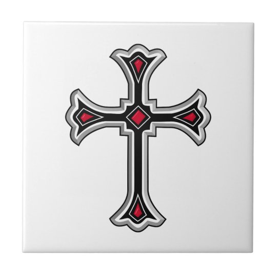 Christian cross ceramic tile | Zazzle.com