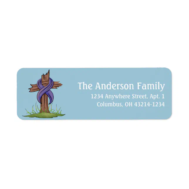Christian Cross Easter Holiday Address Labels | Zazzle
