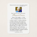 Christian Cross Funeral Memorial Holy Card - | Zazzle
