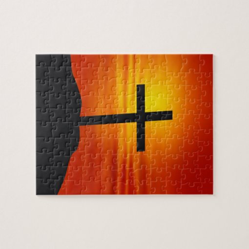 CHRISTIAN CROSS JIGSAW PUZZLE | Zazzle