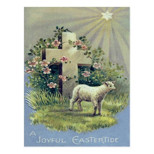 Christian Cross Lamb Star Postcard | Zazzle.com