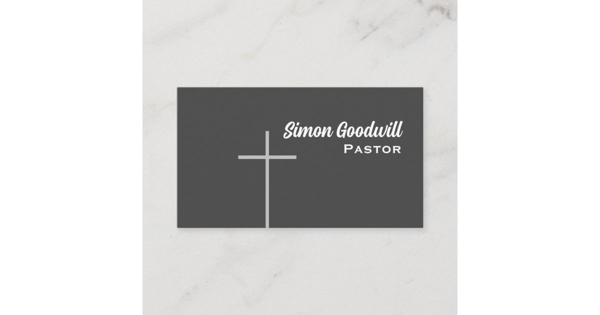 Christian Cross Pastor Business Cards | Zazzle