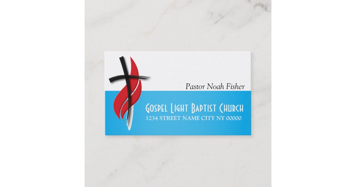 Christian Cross Pastor Christianity Card | Zazzle