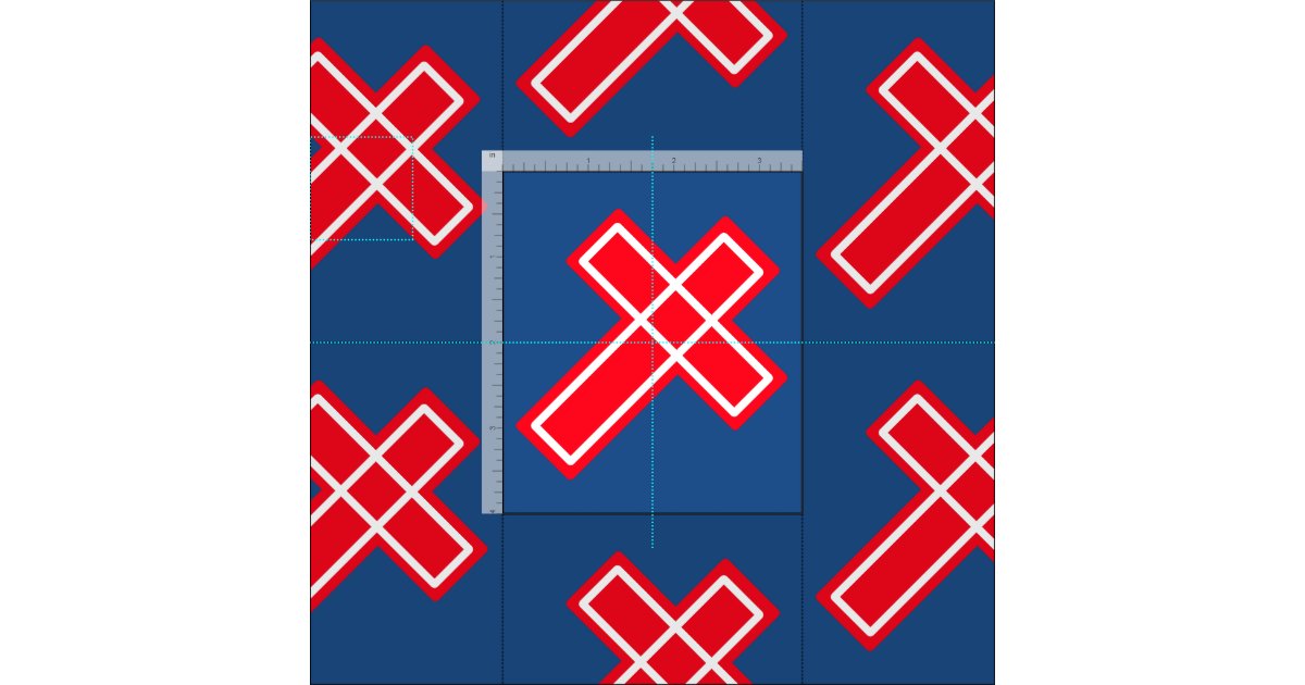 Christian cross pattern fabric | Zazzle