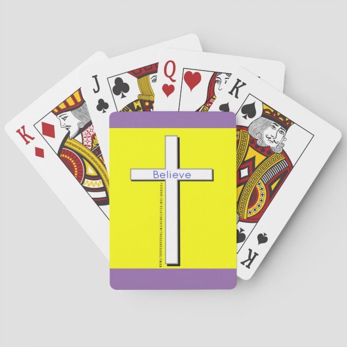 Christian Cross playing cards | Zazzle.com
