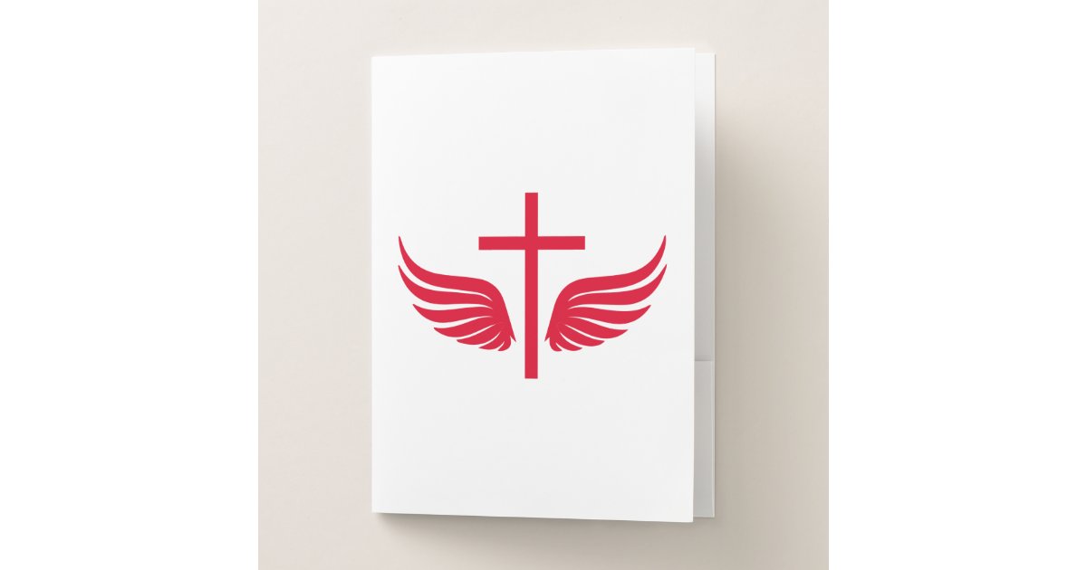 Christian cross pocket folder | Zazzle