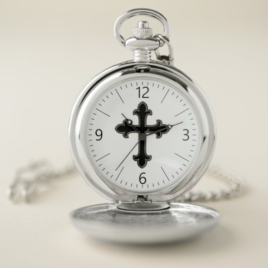 Christian cross pocket watch | Zazzle.com