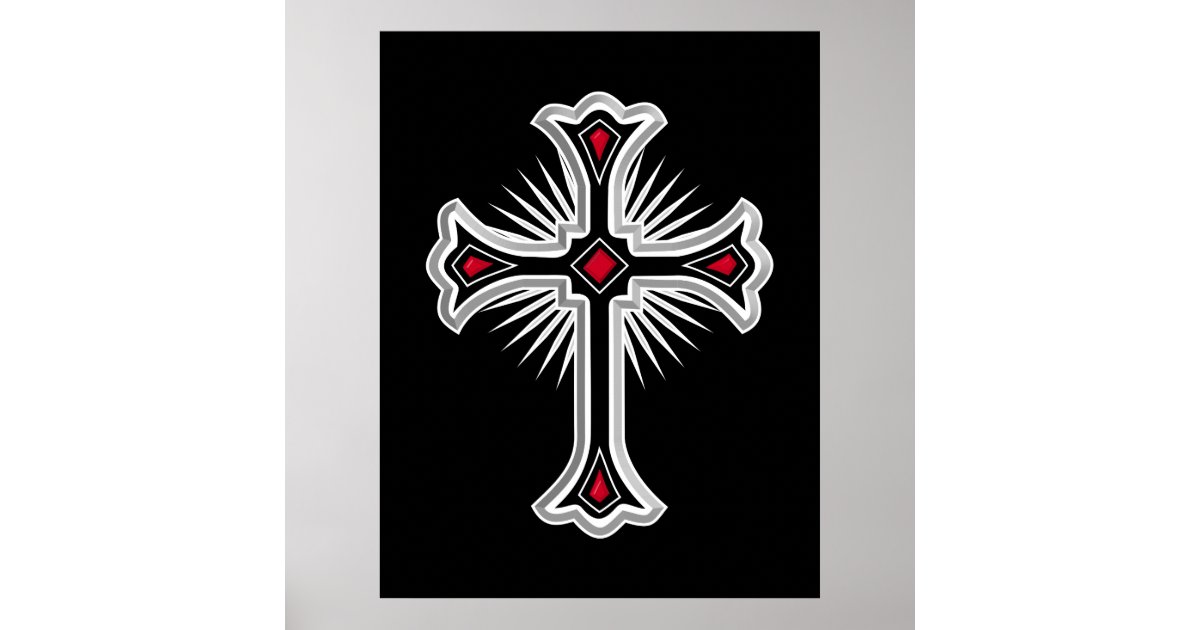 Christian cross poster | Zazzle