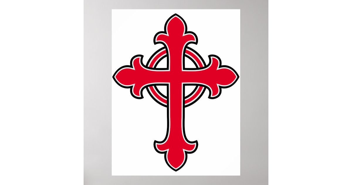 Christian cross poster | Zazzle