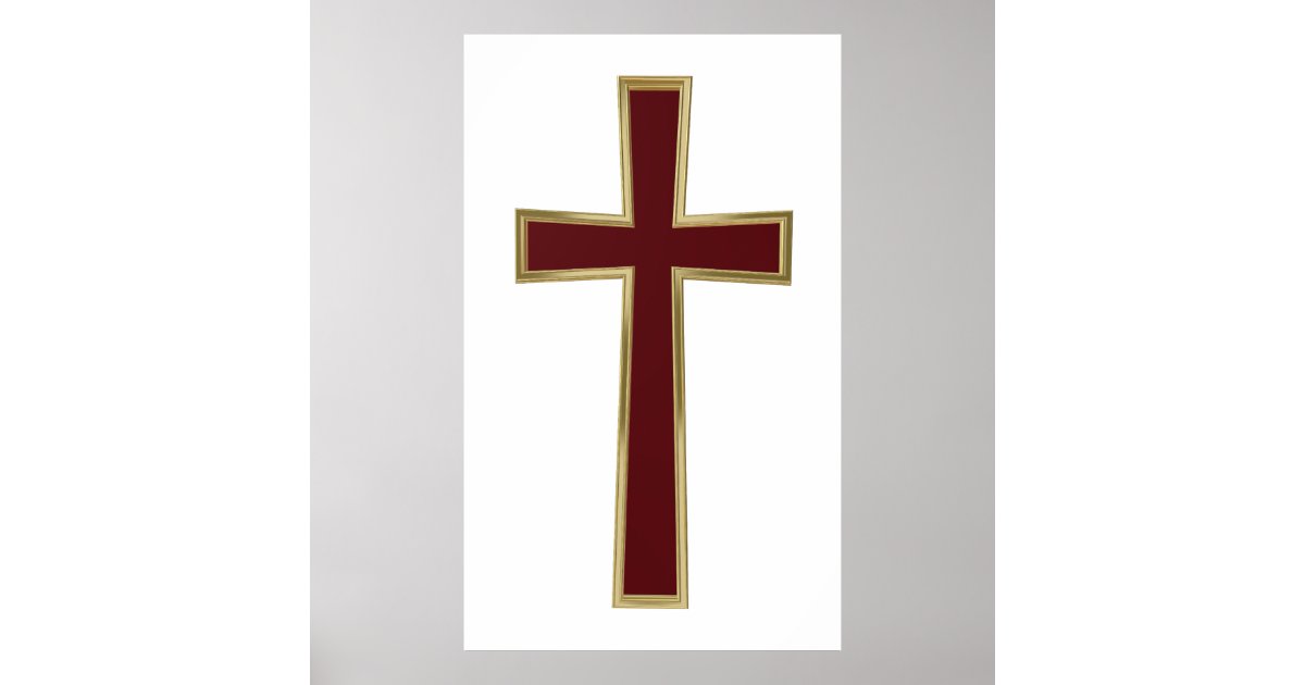 Christian cross poster | Zazzle