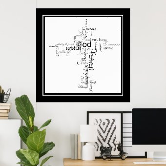 Christian cross poster | Zazzle