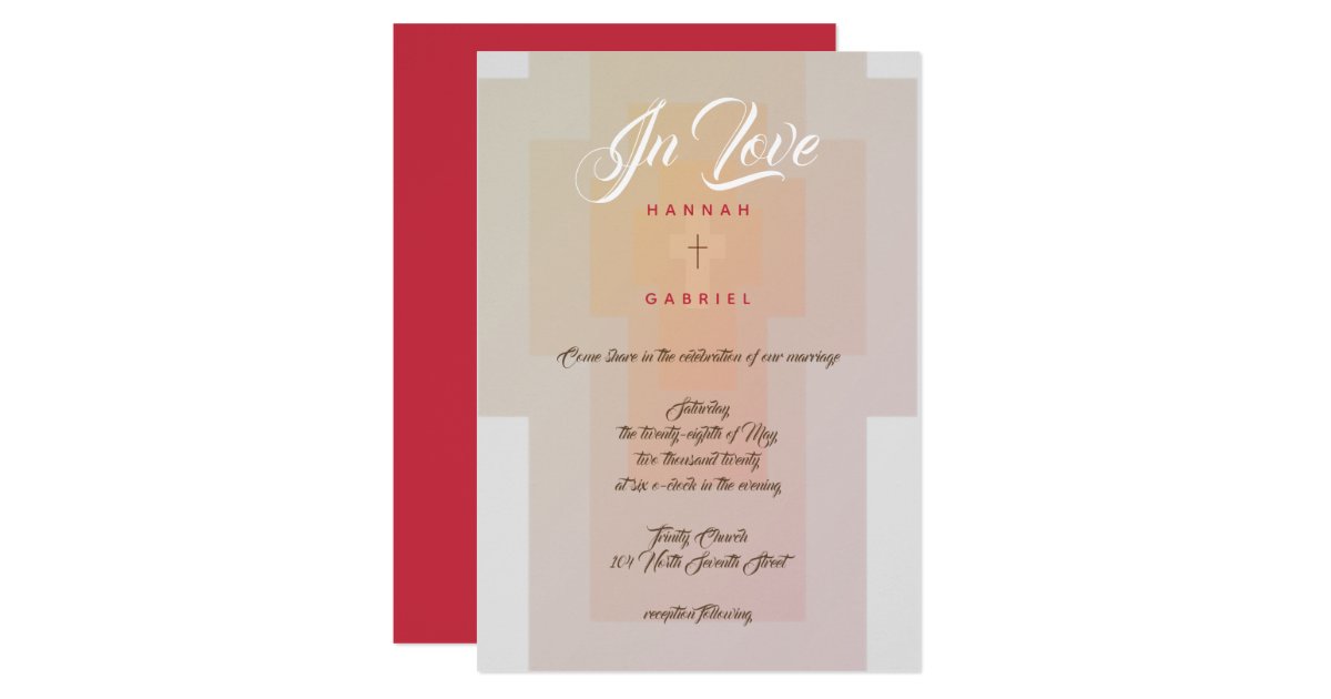 Christian Cross Wedding Invitation | Zazzle.com