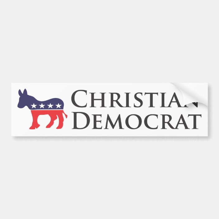 Christian Democrat Bumper Sticker | Zazzle.com