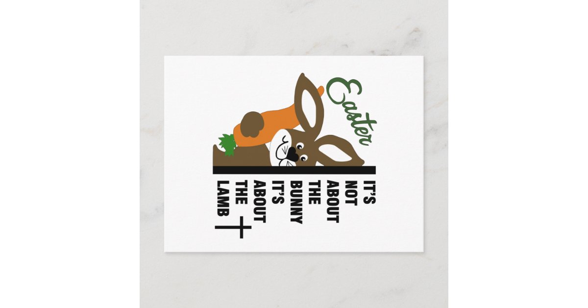 Christian Easter Bunny Postcard | Zazzle