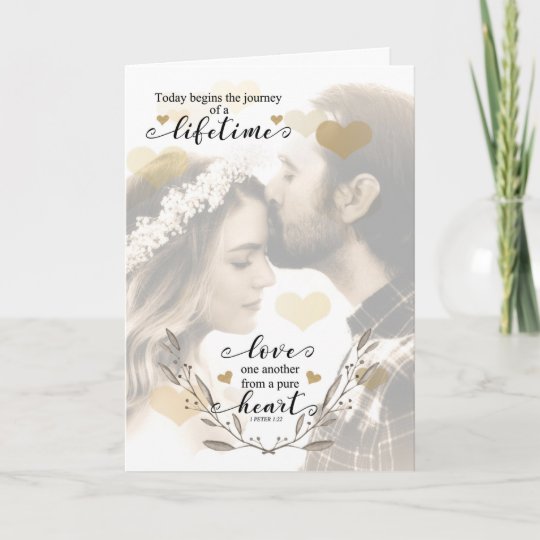 Christian Engagement Congratulations Bible Verse Card | Zazzle