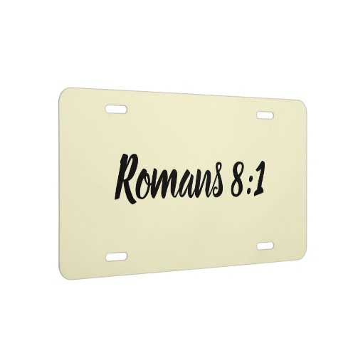 Christian Faith Bible Life Verse Typography License Plate | Zazzle