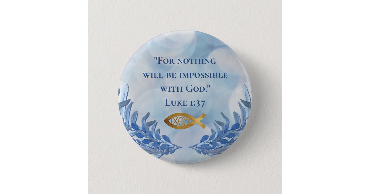 Christian Faith Bible Verse Button | Zazzle
