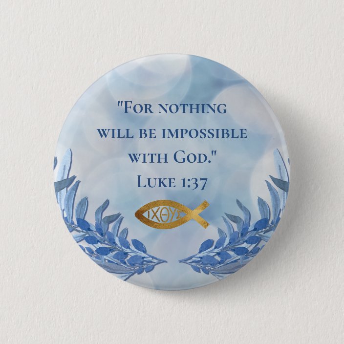 Christian Faith Bible Verse Button | Zazzle.com