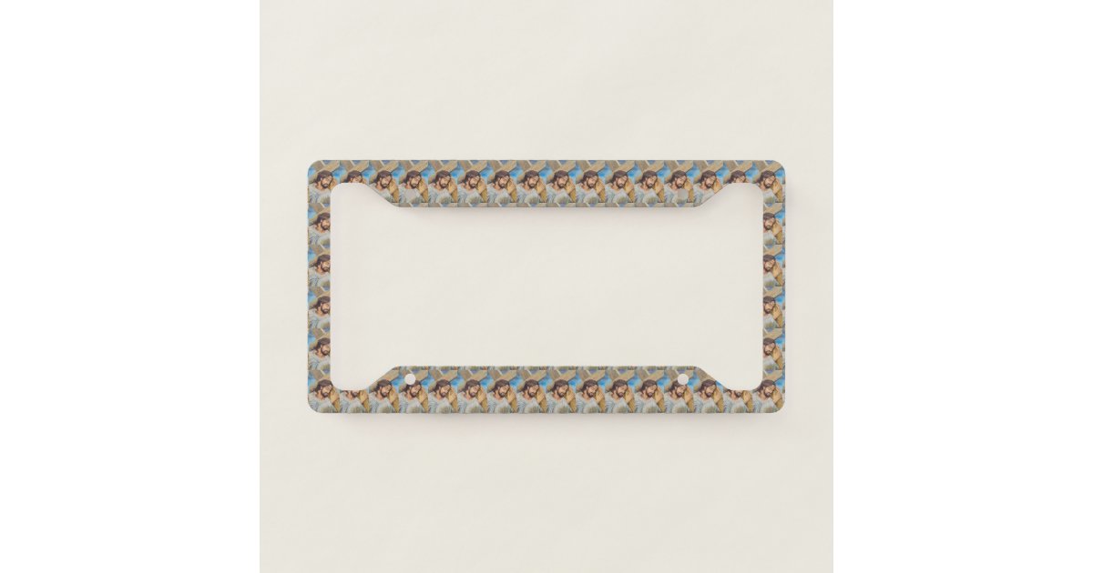 Christian Faith Jesus Christ License Plate Frame | Zazzle