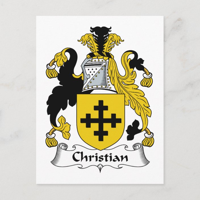Christian Family Crest Postcard | Zazzle.com