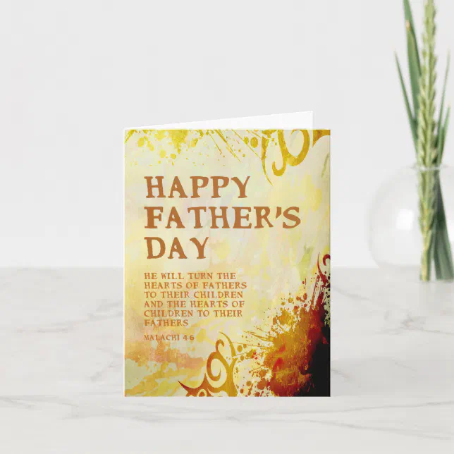 Christian Father's Day Card with Bible Verse | Zazzle